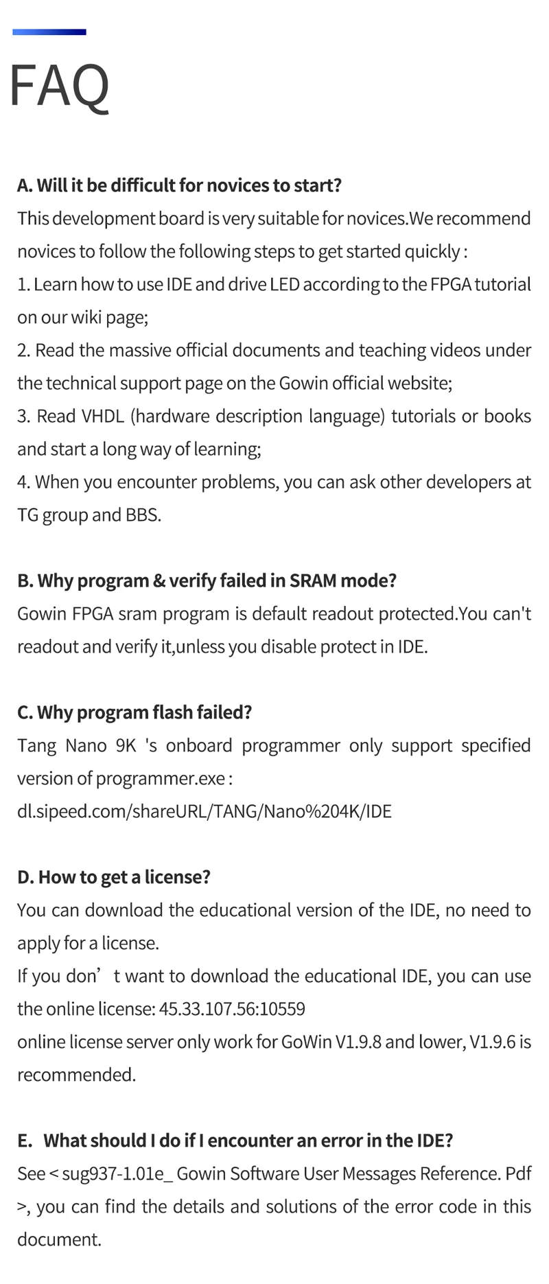 Sipeed Tang Nano 9K FPGA Development Board - RISC-V RV