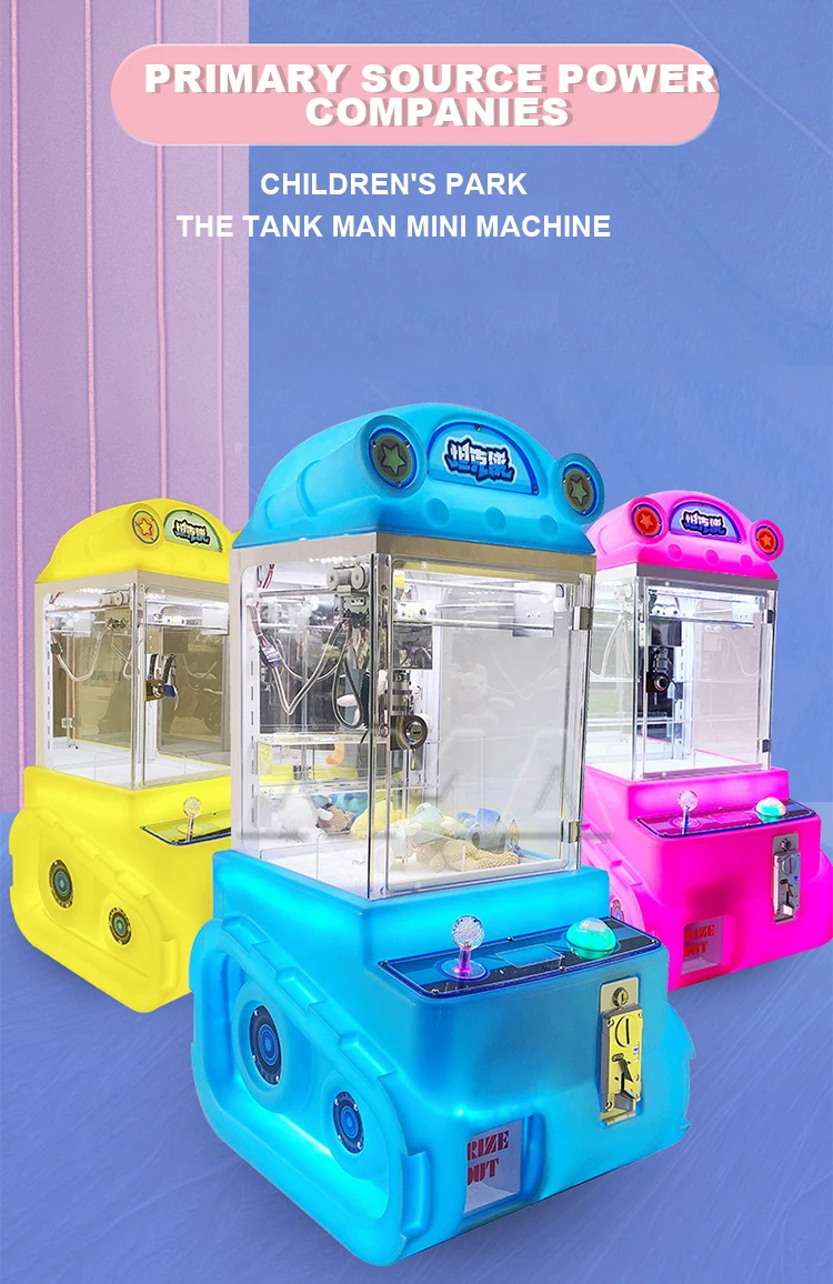 Ama Coin Operated Game Stuffed Animal Claw Machine Mini Doll Machine ...