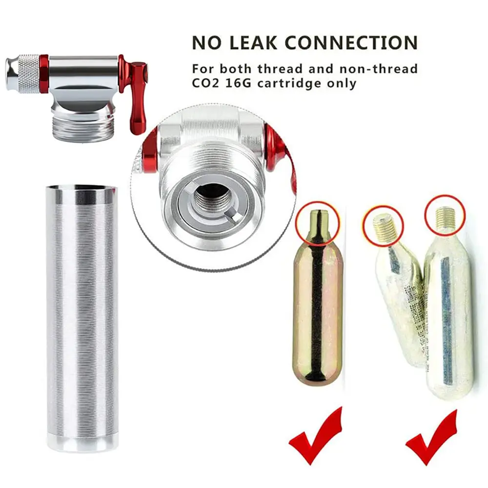 16 G Co2 Tank Oem Aluminum Bicycle Co2 Inflator Bike Pump Emergency ...