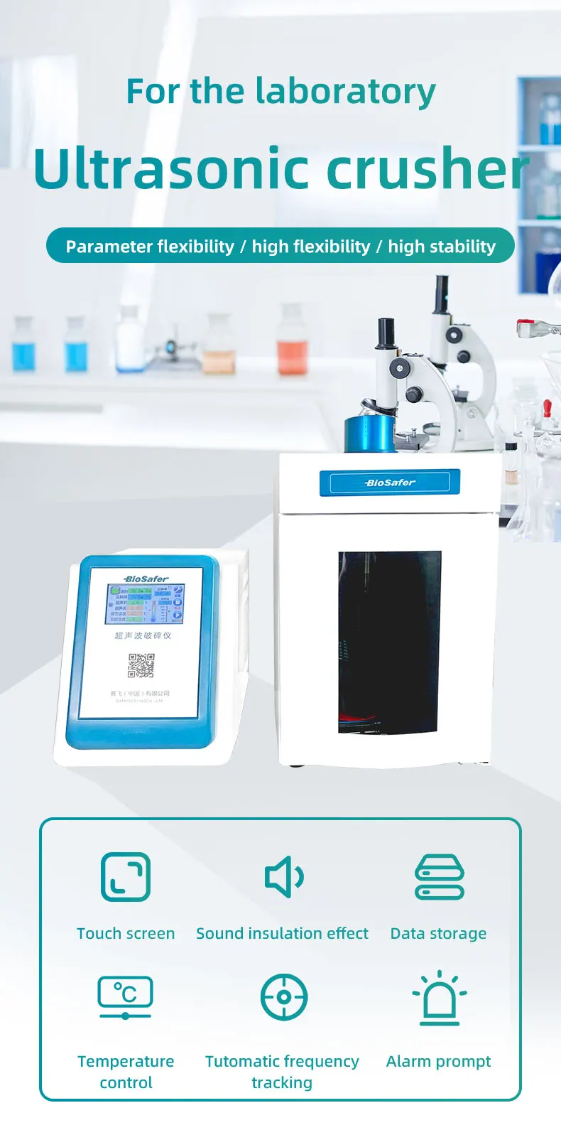 Ultrasonic Dispersion Homogenizer Liquid Tip Sonicator 1200w - Buy Tip ...