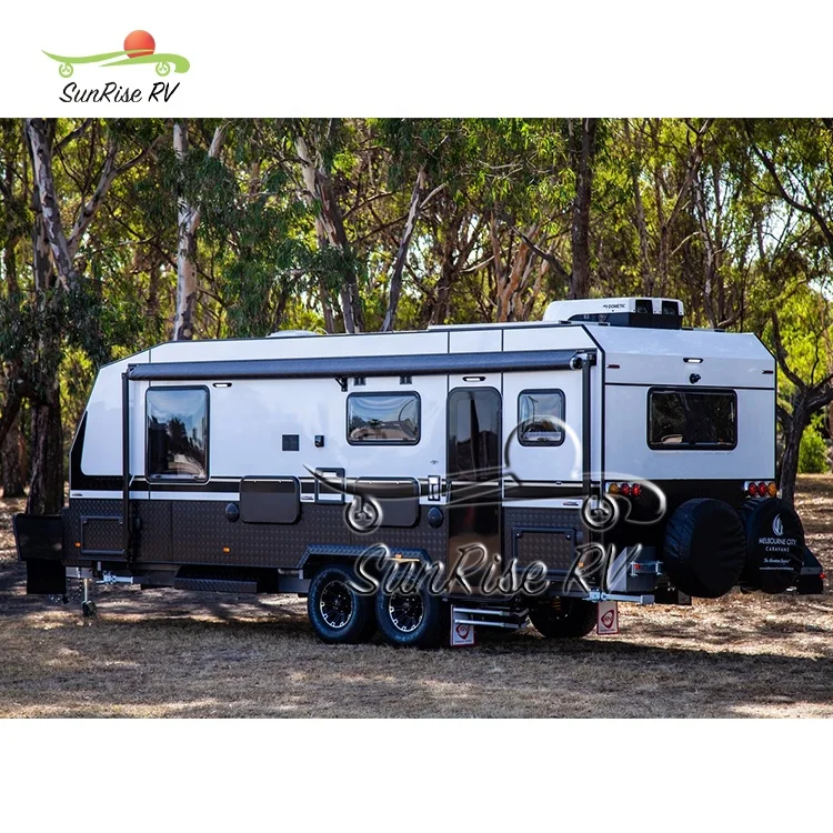 Sunrise RV Large Family travel trailer camper Hybrid Caravan Off Road ...