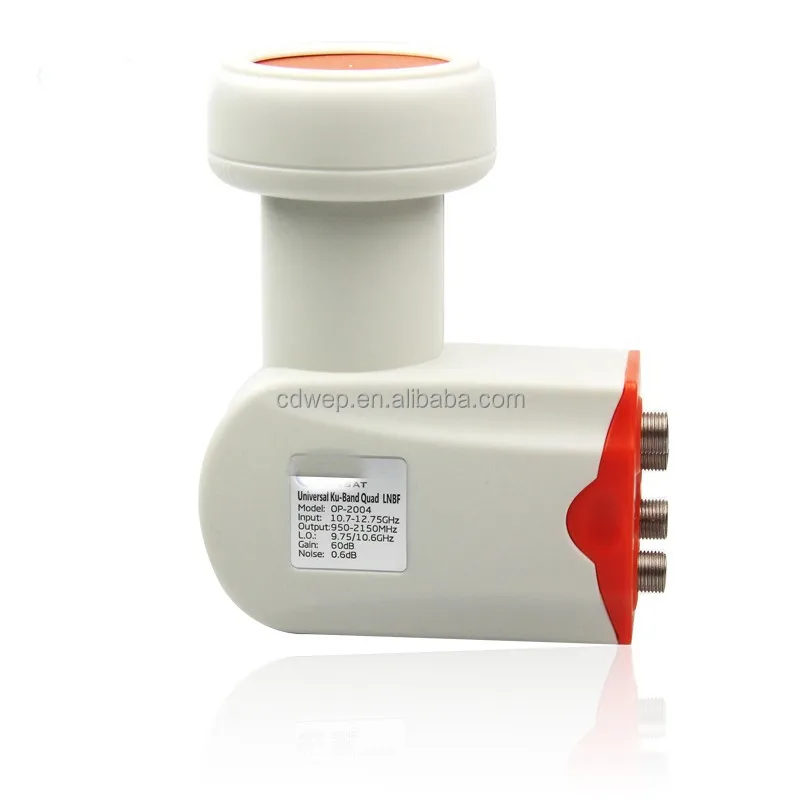 New Digital Prime Focus Lnb Quad Lnb High Gain Low Noise KU Band Sat TV Universal Quad Lnb 4 ...