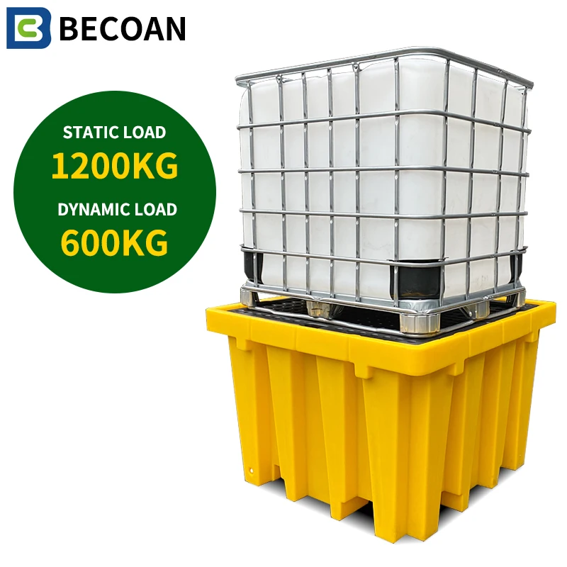 1000L IBC Tank Spill Pallet - Secondary Containment for Oil Control