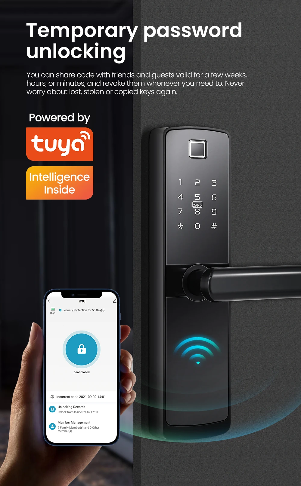 Smartlock Electronic Lock Automatic Password Door Smart Lock Digital ...