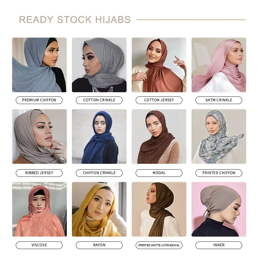 Luxury Custom Muslim Chiffon Hijab Scarf Gift Box Set With Pin Women ...
