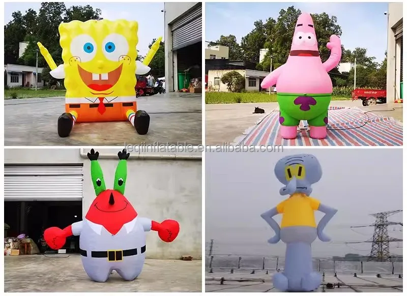 Giant Advertising Inflatable Spongebob Inflatable Cartoon Character For ...