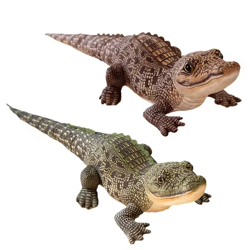 Realistic Alligator Plush Toys Zoo Simulation Animal Gifts Soft Stuffed ...