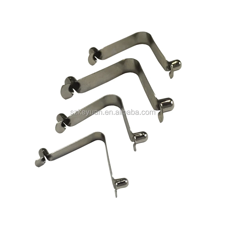 Spring Steel Tube Lock Spring V Shaped Spring Clip Double Button