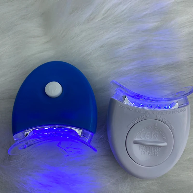 Blue Mini LED Teeth Whitening Light Cold Teeth Bleaching Device for ...