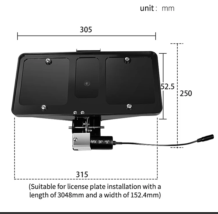 Usa Auto Electric Flip Retractable Front Car License Plate Frame Holder ...