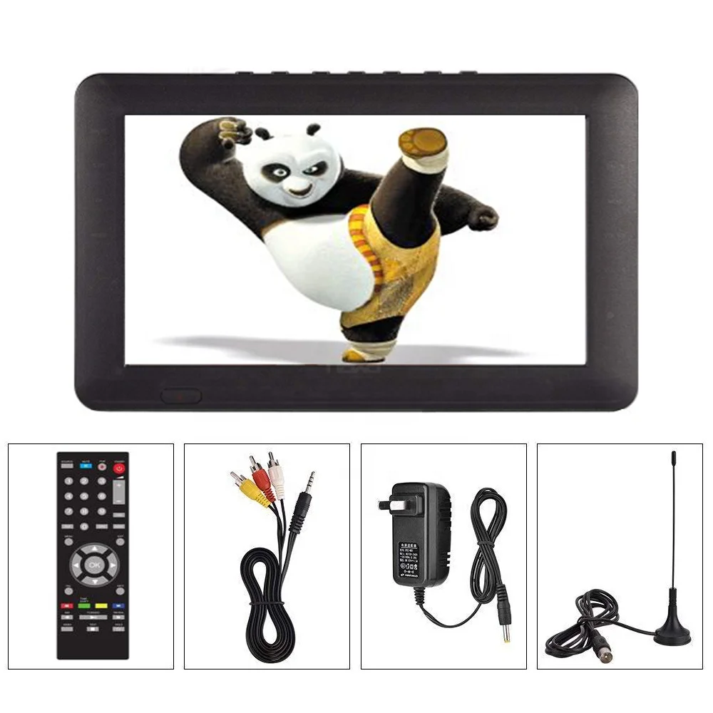 7 Inch High Resolution Colour Tv,Tft Led Dvb-t-t2 Digital Analog ...