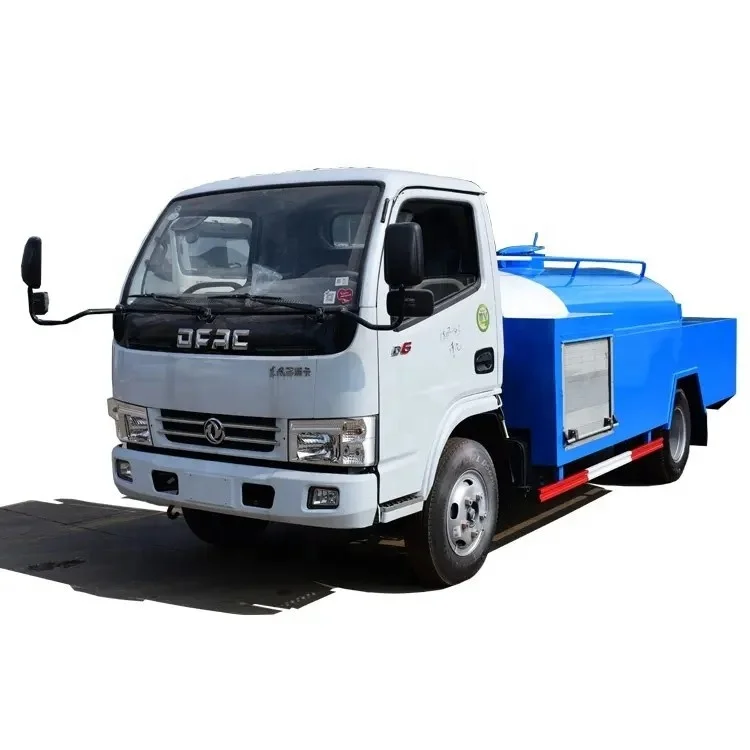 Small Dfac 5000 Liters Vacuum Sewage Suction Truck Jetting Sewer ...