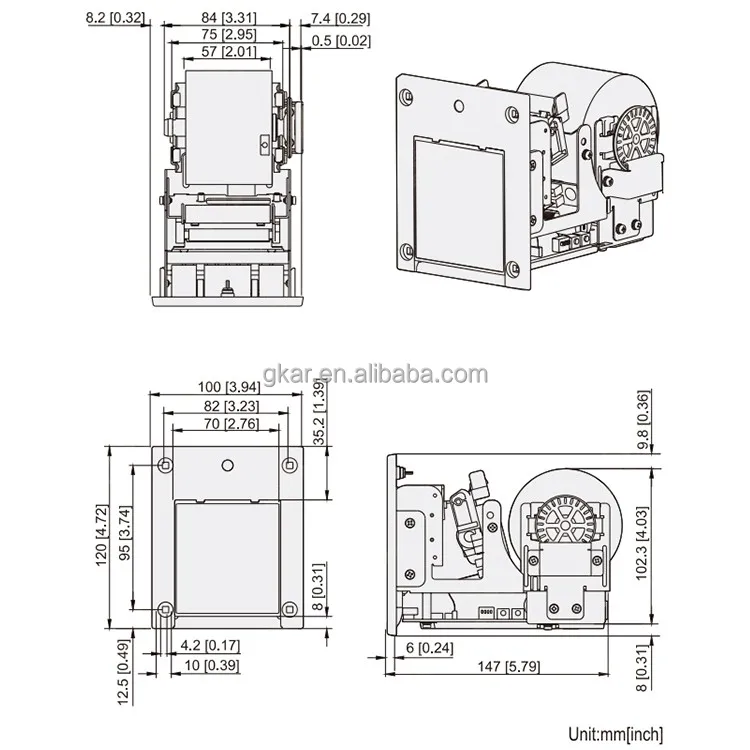 ICT GP58CR Thermal Printer - High Quality for Game Cabinets