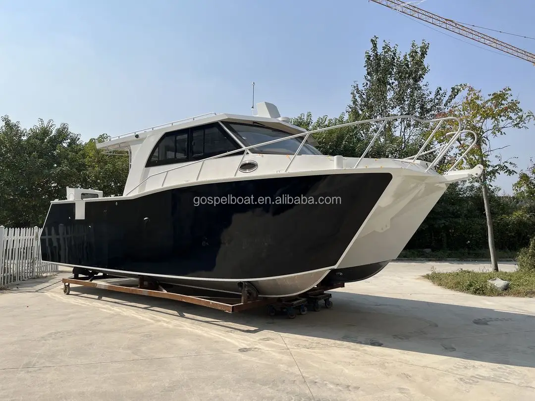New Zealand Designed 10m Aluminum Catamaran Boat with Outboard Engines ...