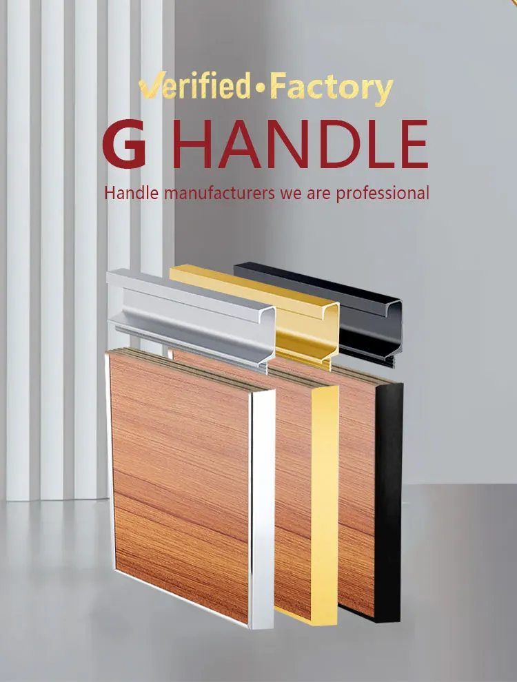 Toco Tg001 Aluminium Cabinet G Shape Handle Aluminum Hidden Kitchen ...