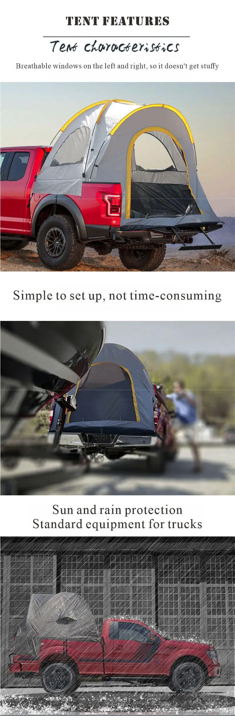 Truck Camper Top Tent - Durable & Versatile Camping Solution