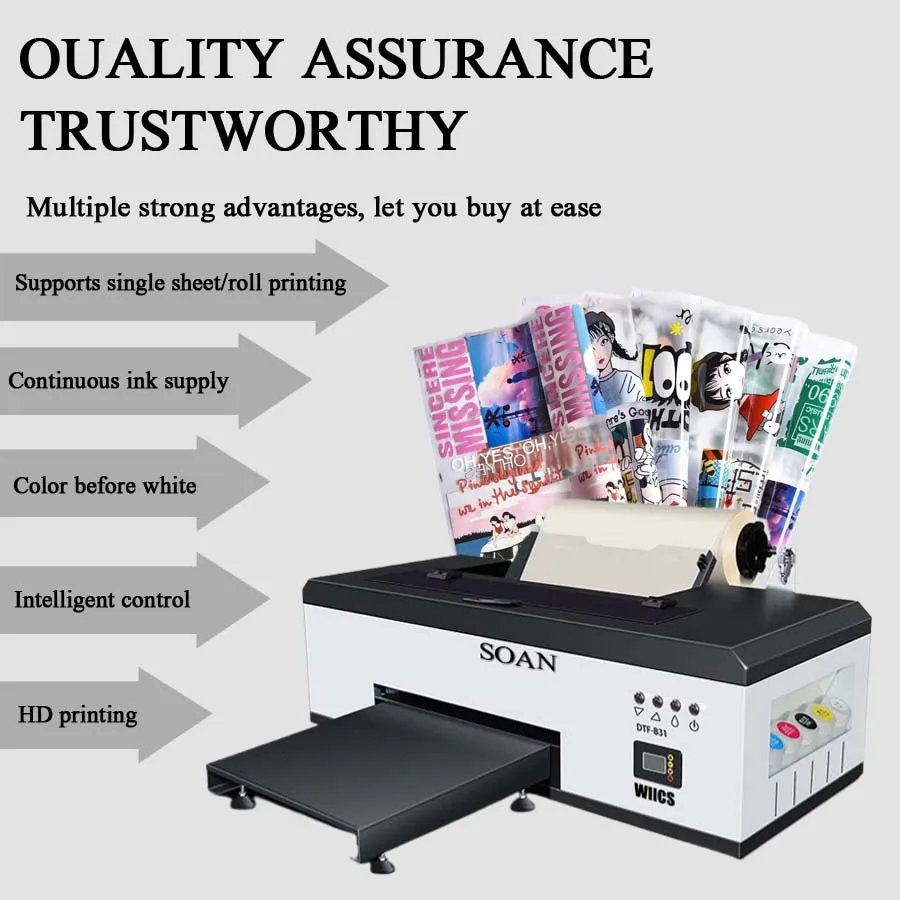 12 Inches Desktop A3 Size Dtf Printer T-Shirt Printing Machine for ...