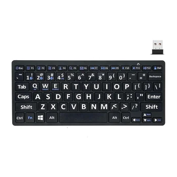 Large Print Keyboard 78 Keys For Elderly Or Visually Impaired 2.4g ...