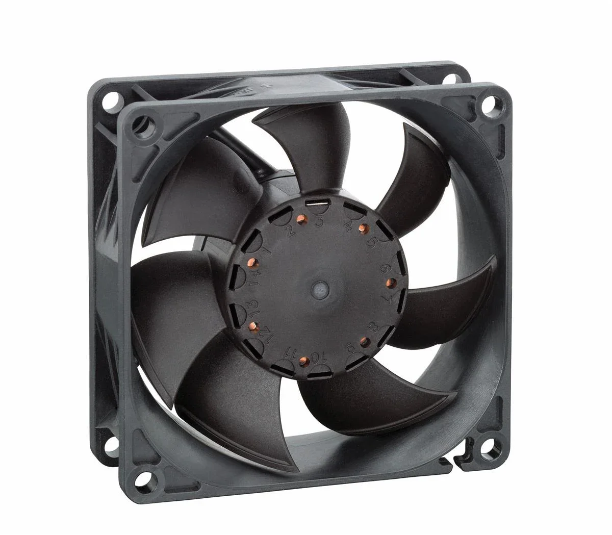8454/2h4p Ebm-papst Standard Square 24v Dc Axial Fan Ip20,80 Mm*25 Mm ...