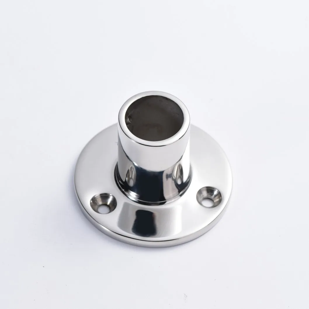 Customized 316 Stainless Steel Marine Yacht Handrail Round Base for ...