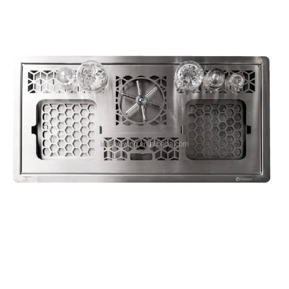 Stainless Steel Glass Rinser With Drip Tray For Coffee,Drip Station ...