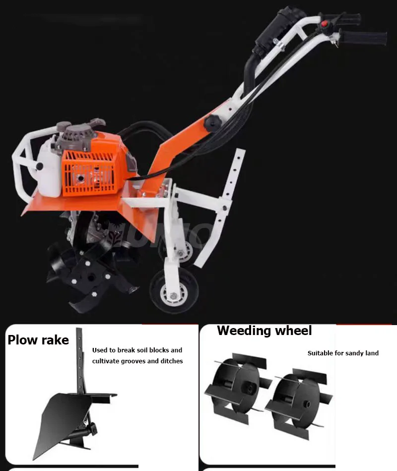 Multifunctional Gasoline Power Machine Mini Tiller Hand Push - Buy ...