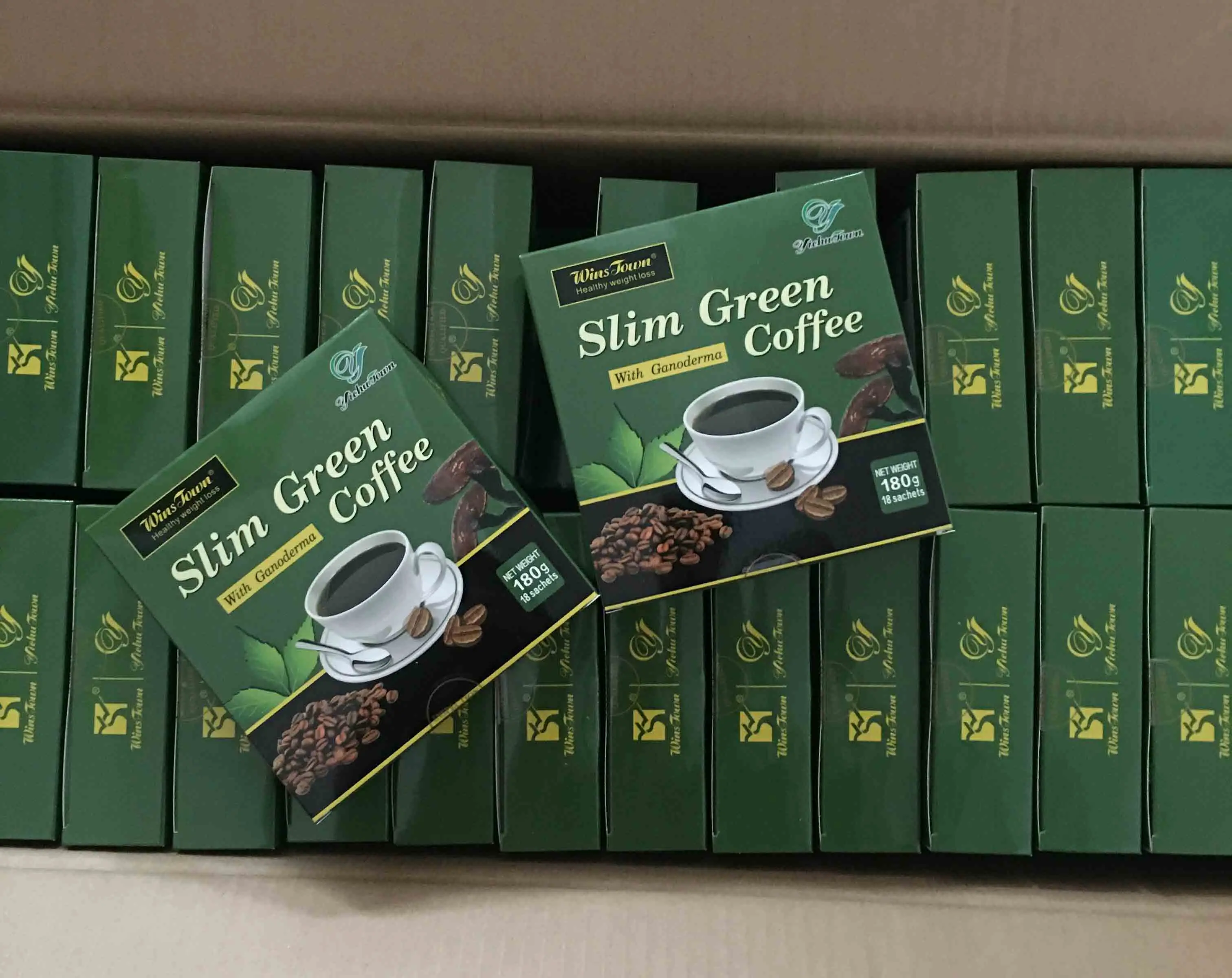 Slim Green Coffee Natural Herbs Healthy Diet Control Powder Instant ...