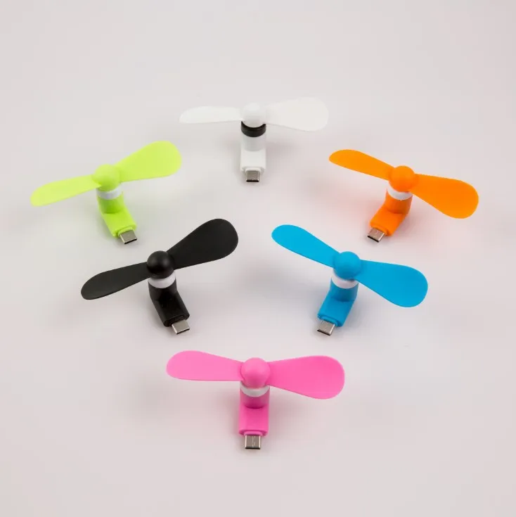 Low Power Customized Logo Mobile Phone Fan USB Type C Fasting Cooling ...
