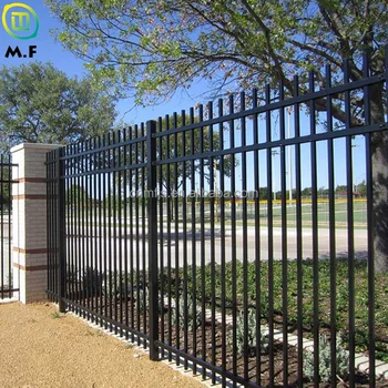 Rod Top Steel Fence High Quality Steel Fencing Wrought Iron Fence Panel ...