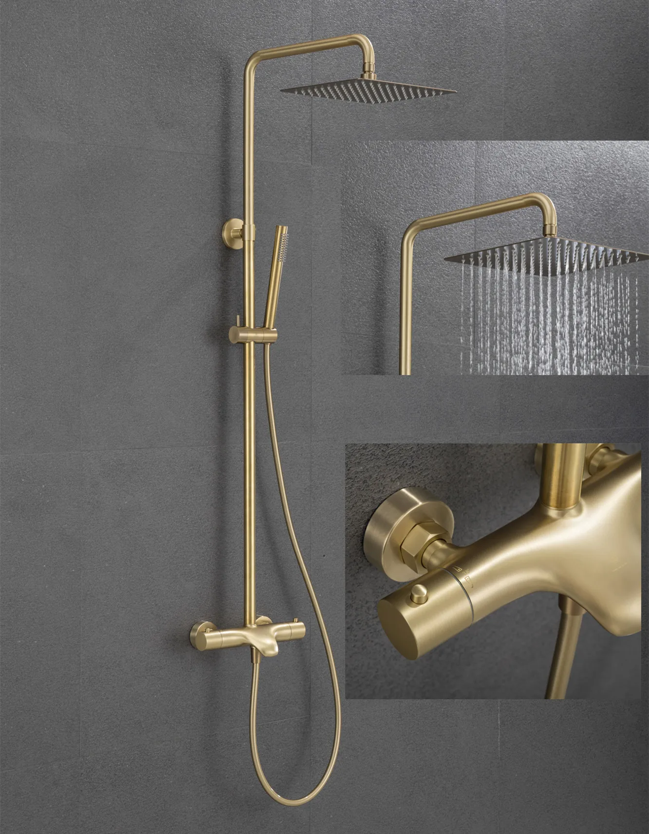 Modern Luxury Shower Set Sanitary Ware Thermostatic Shower Mixer ...