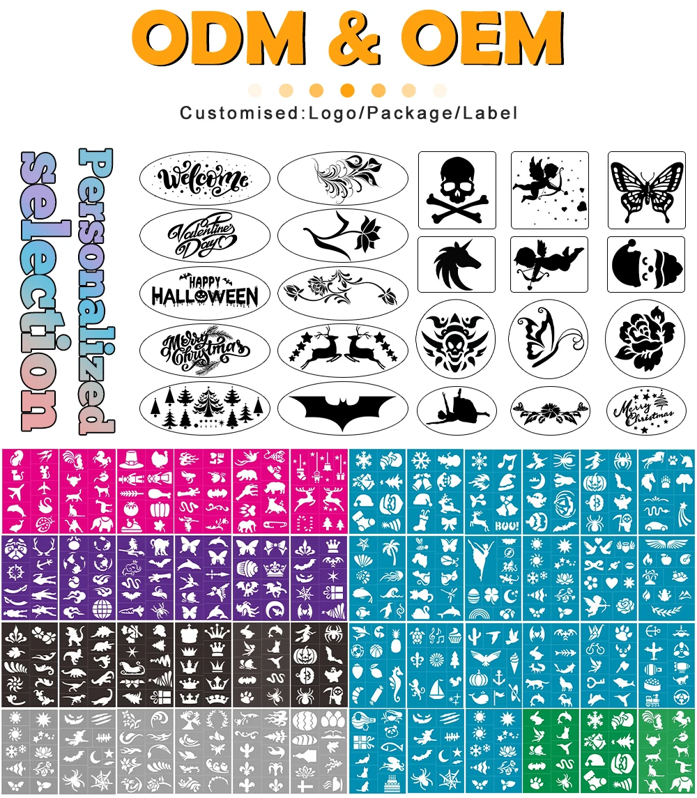 Khy Skull Airbrushing Custom Painting Kit Kid Celestial Number Set ...