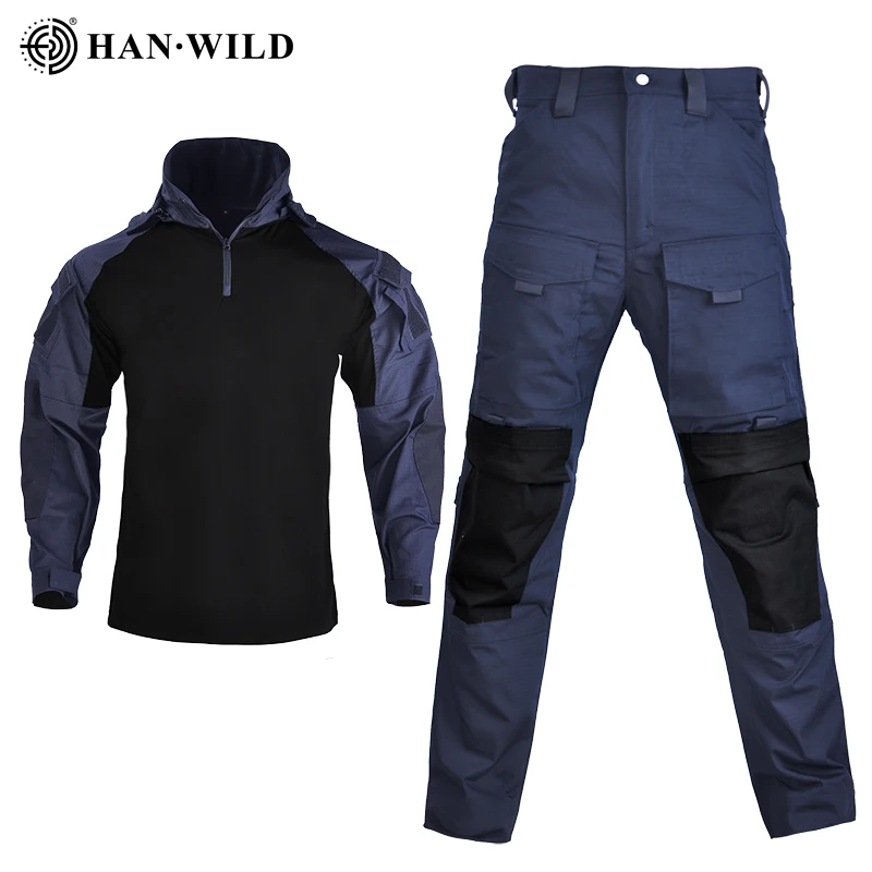 HAN WILD Tactical Uniforms Men Hiking Camouflage High Quality Elastic ...