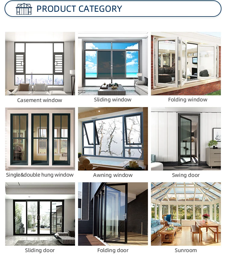 North America Black Aluminum Sliding Windows Aluminum Double Glazing ...