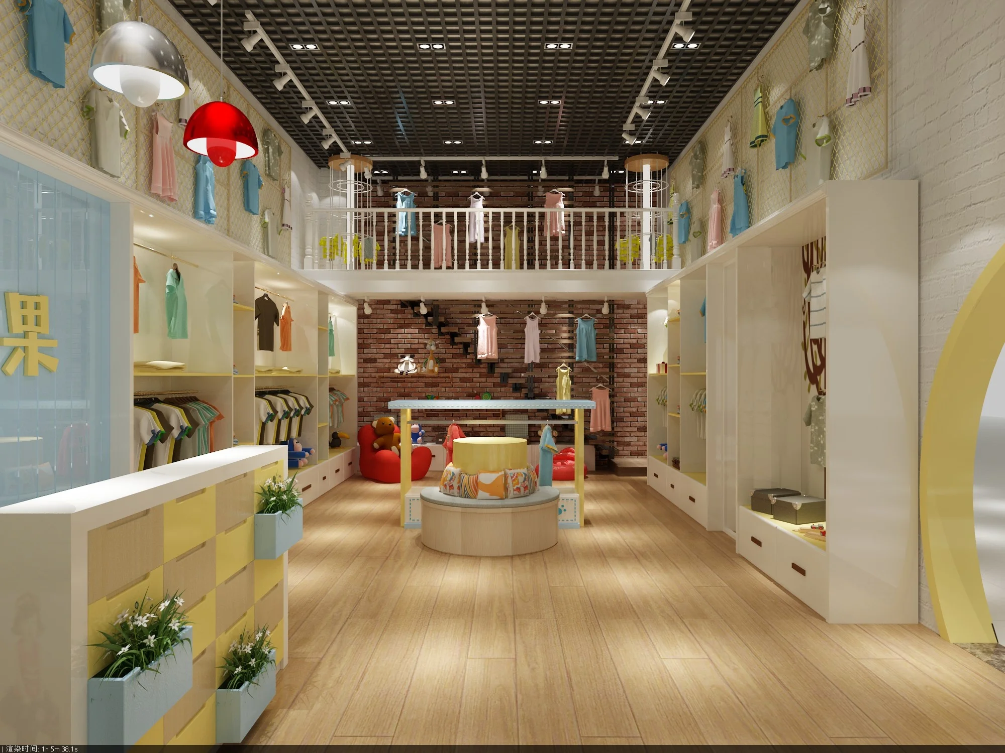 Custom Baby Shop Design Display Retail Children Clothing Store ...