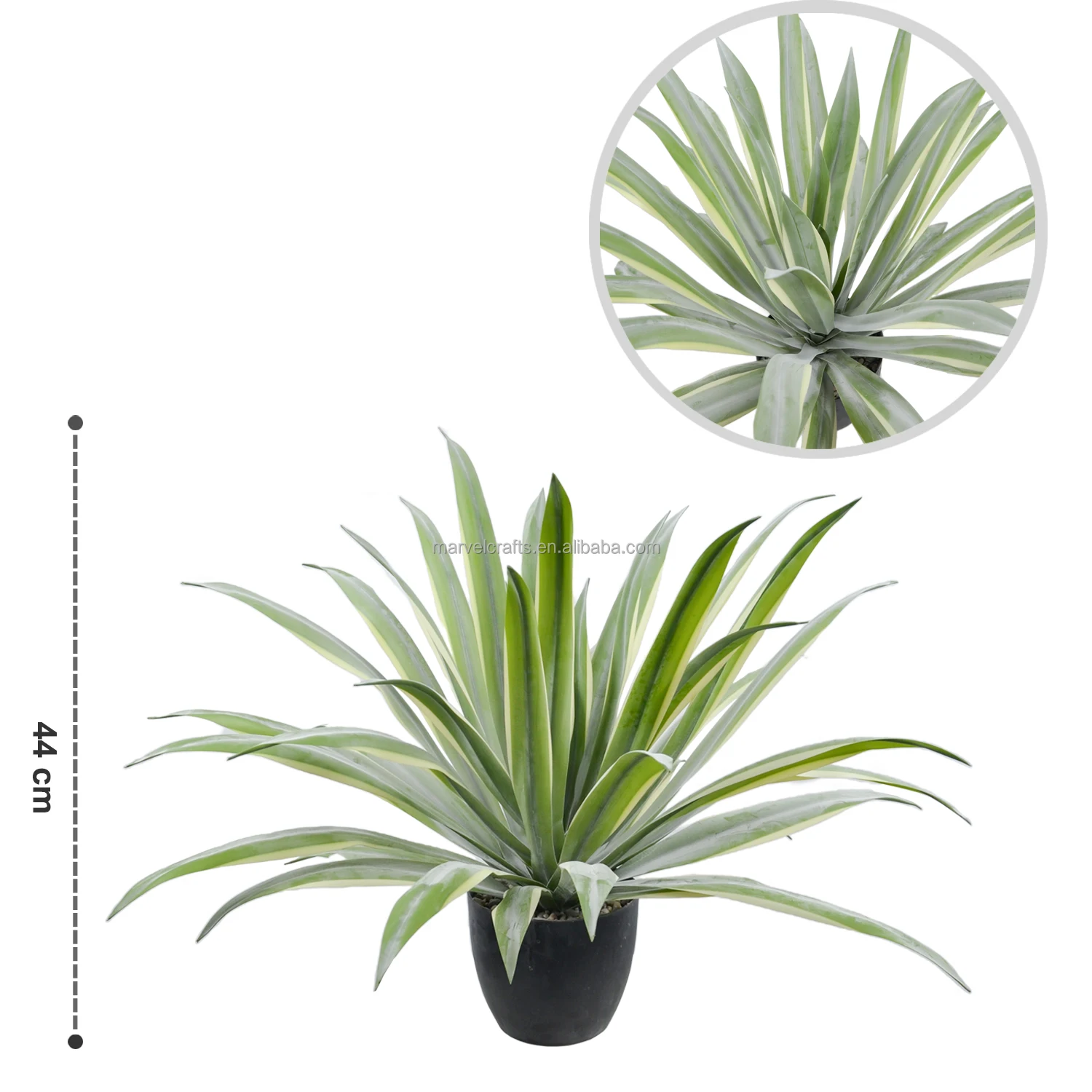 Hot Sale 44cm Artificial Agave Leaves New Design Wholesale Real Touch ...