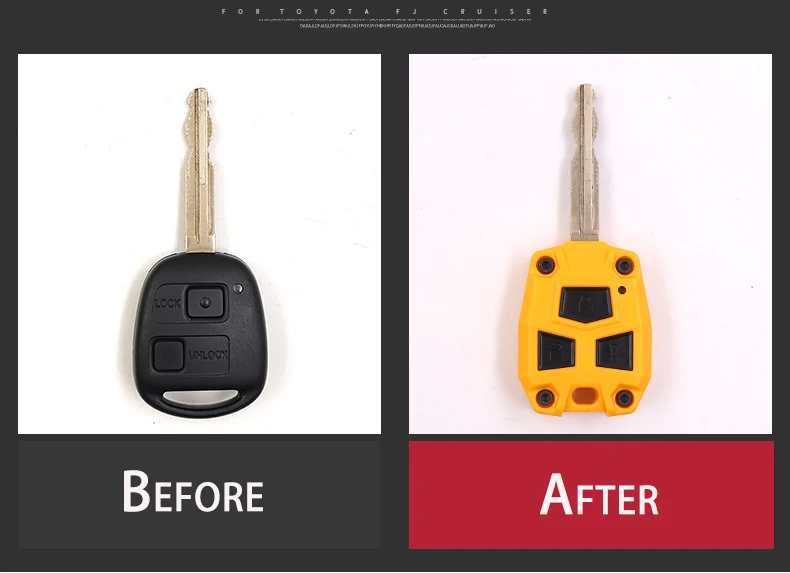 4x4 Offroad Auto Parts Car Key Modification Shell Personalized Colored ...
