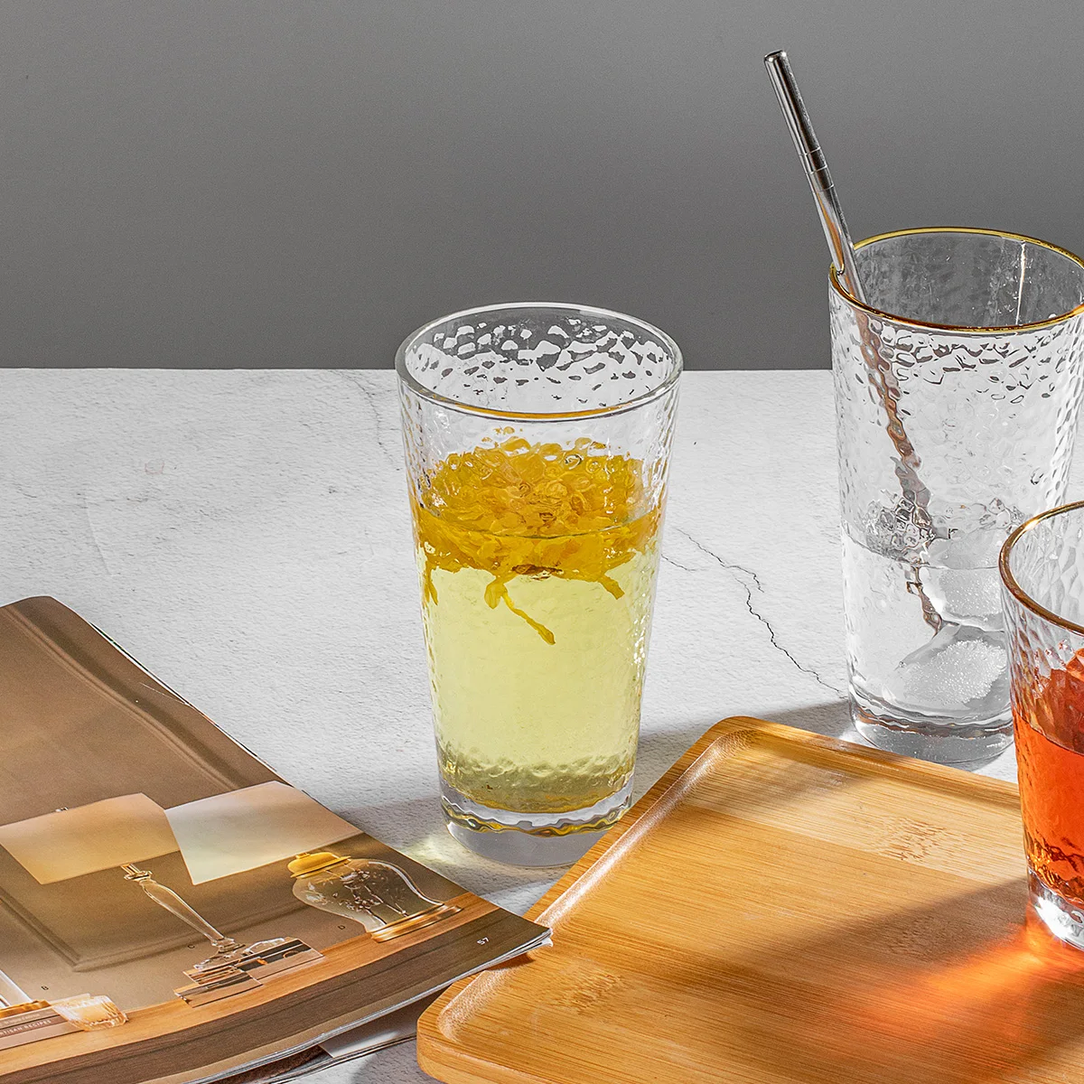 Oem/odm Gift Set Wholesale Gold Rimed Logo Printed Highball Glass ...