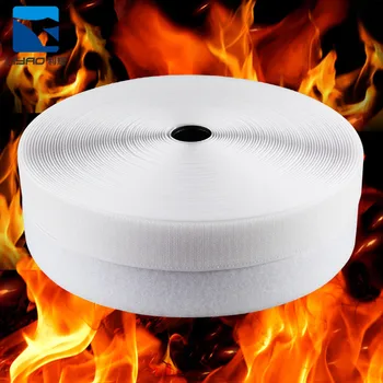 25mm Fireproof Velcroes Tape Sew On Flame Retardant Hook And Loop Tape Adjustable Soft High ...
