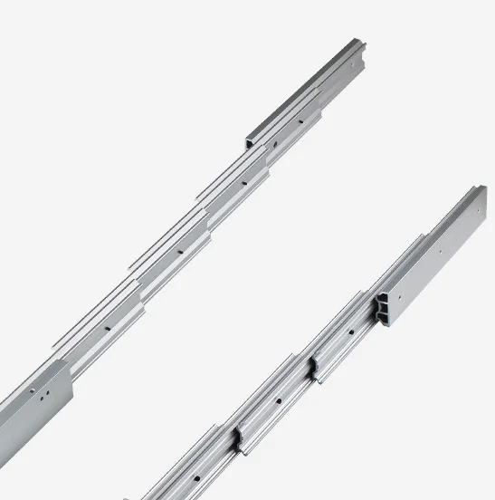 Aluminum Alloy Telescopic Hidden Cabinet Dining Table Slide Rails Flat ...