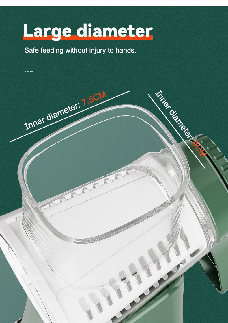 Multi Function Rotate Mandoline Slicer 5 In 1 Shredder Handheld ...
