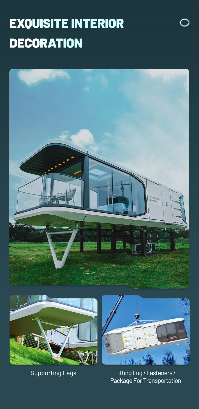 P7 Zcamp Steel Structure Modular House - Modern & Durable