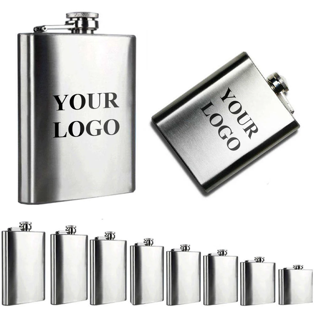 Custom Logo Portable Wine Whiskey Hip Flask Capacity Male Alcohol Pot ...