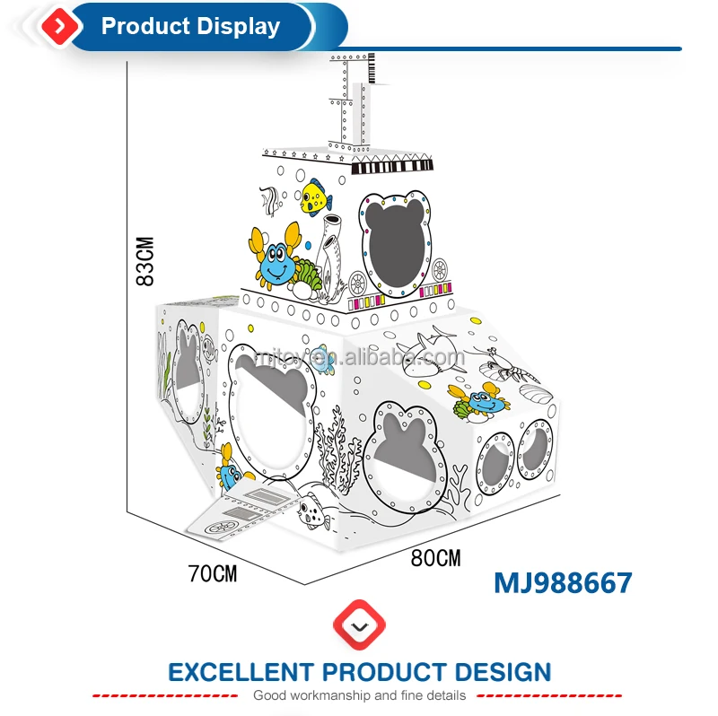 Oem Children Education Diy 3d Doodle Drawing Cardboard Toy Kit Color ...
