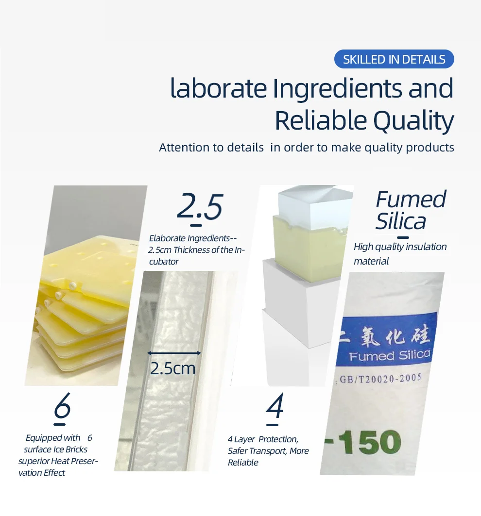42L Medical Cold Chain Box - Insulated Blood Transport Container with ...