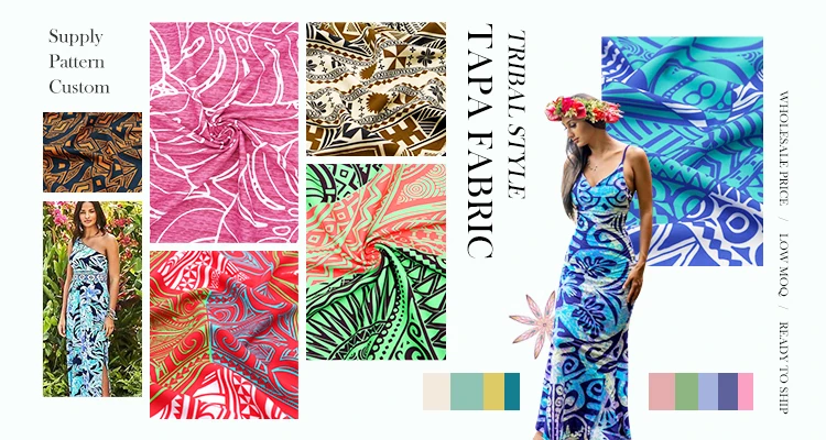 Wholesale Polynesian Print Fabrics - Samoan Tribal Designs