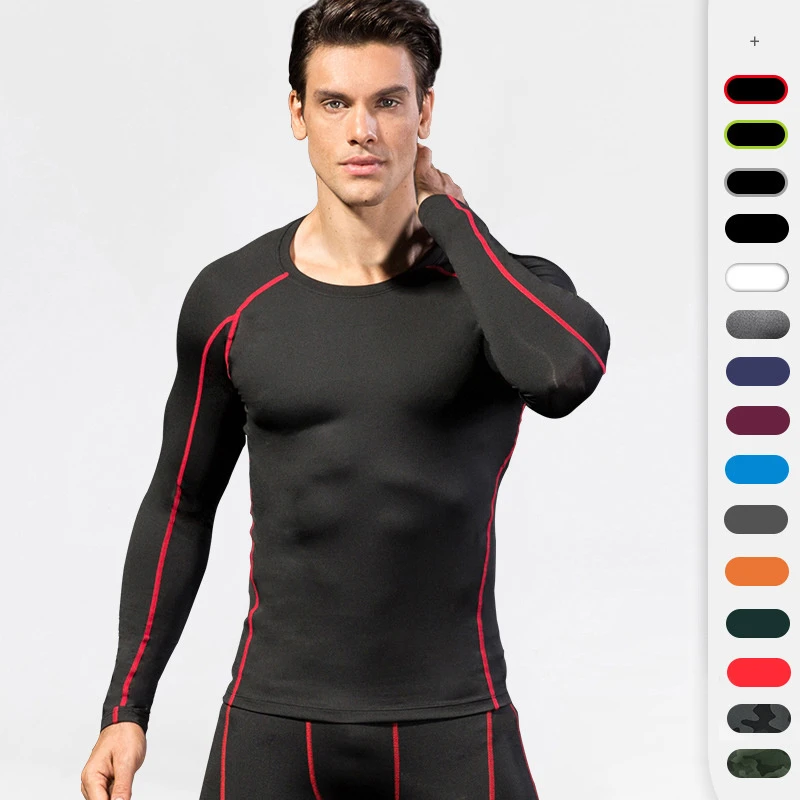 Custom T-Shirt Men Compression Shirt Mens Gym Wear