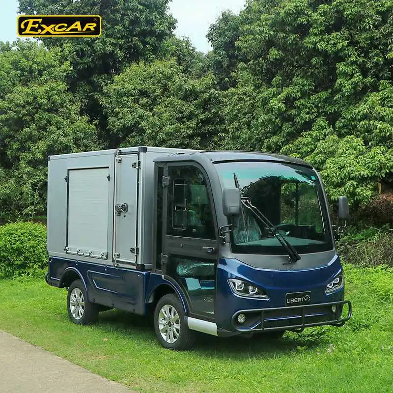 Excar 2 Seats Electric Buggy Car Housekeeping Car With Cargo Box - Buy ...