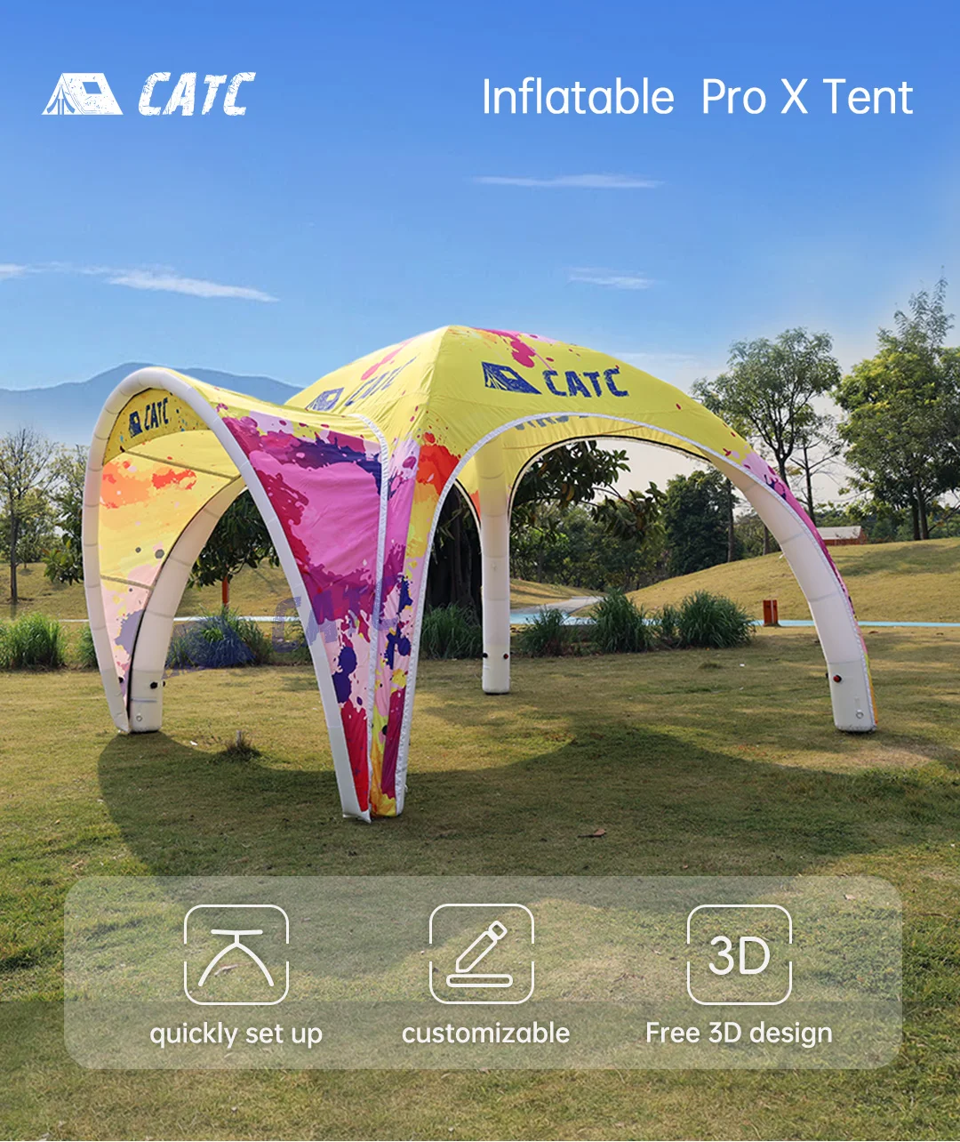 Outdoor Giant Exhibit Trade Show Event Spider Inflatable Air Marquee ...