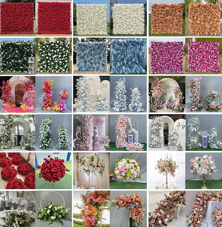 Staircase handrail decoration flower waterfall flower wedding party ...