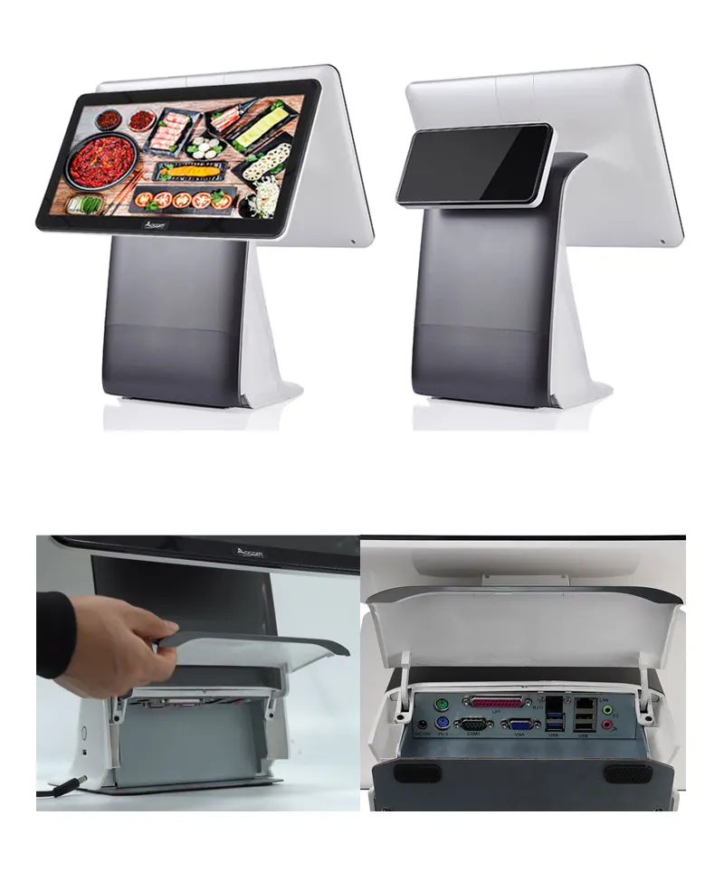 Dual Screen Terminal Pos 15 Inch Windows Pos System Terminal - Buy ...